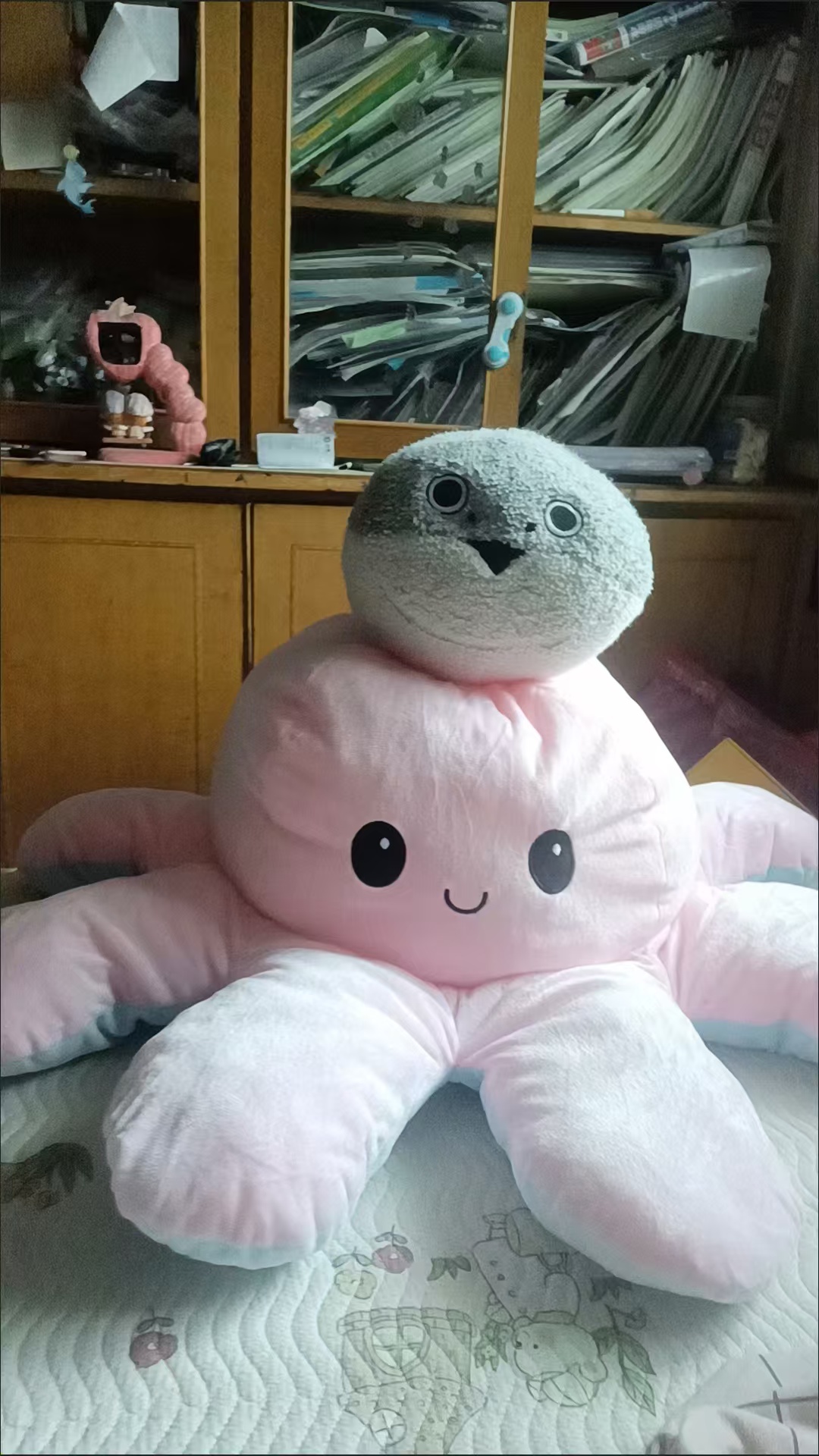 Xj9v Sofa Doll Octopus Flip Giant Face-Changing Octopus Pillow Octopus ...