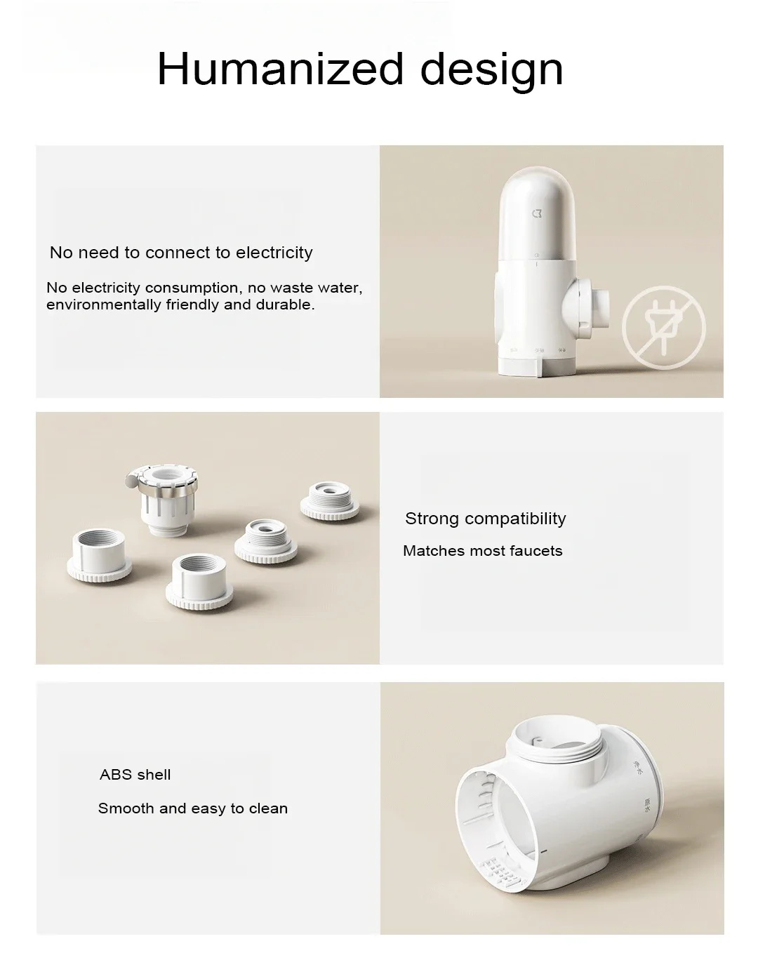 XIAOMI Mijia Faucet Water Purifier 2 for Household Kitchen Tap ...