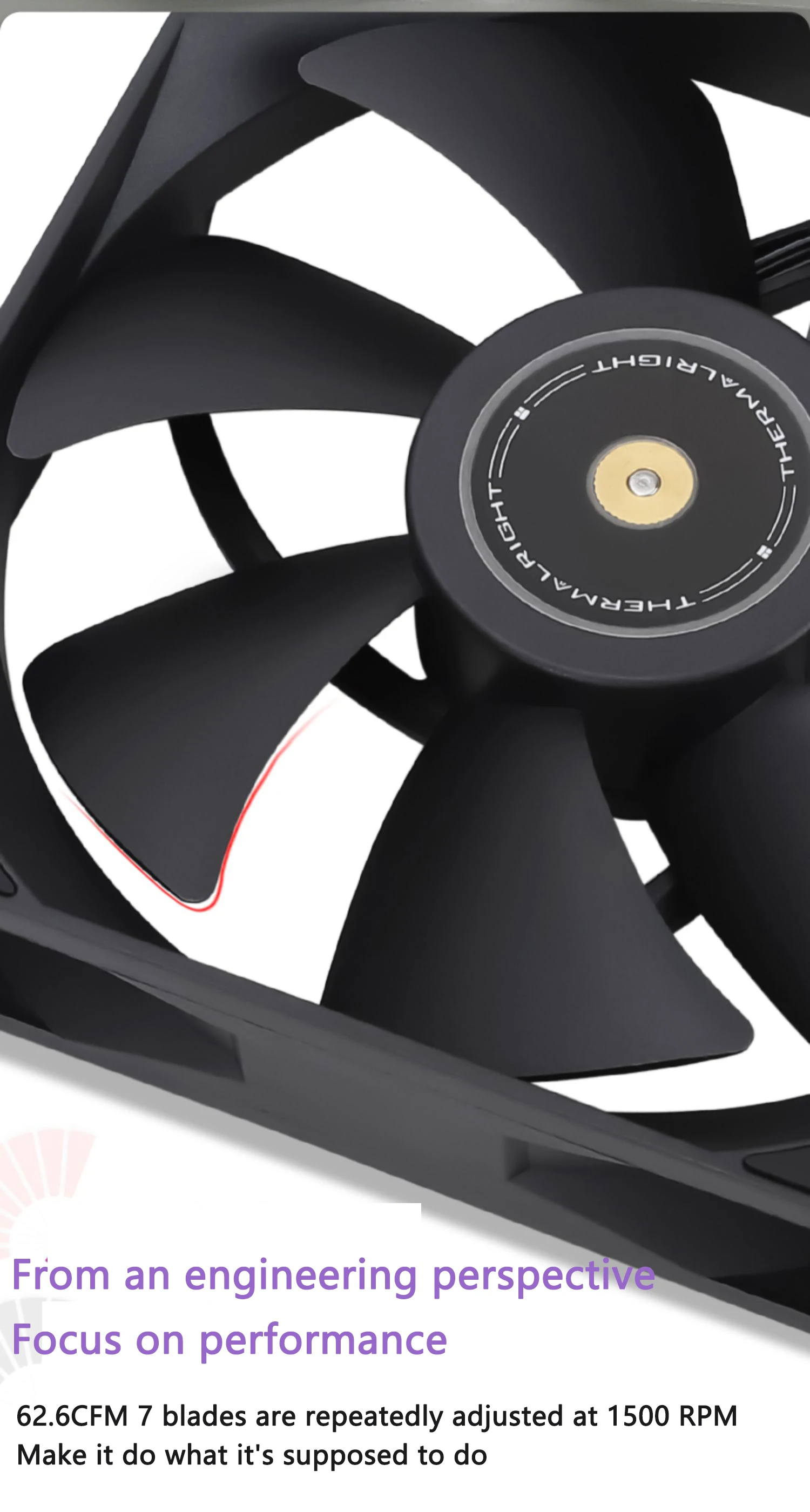 Thermalright TL-G12B Case Fan 120mm CPU Fan 1500RPM Quiet Computer 4pin ...