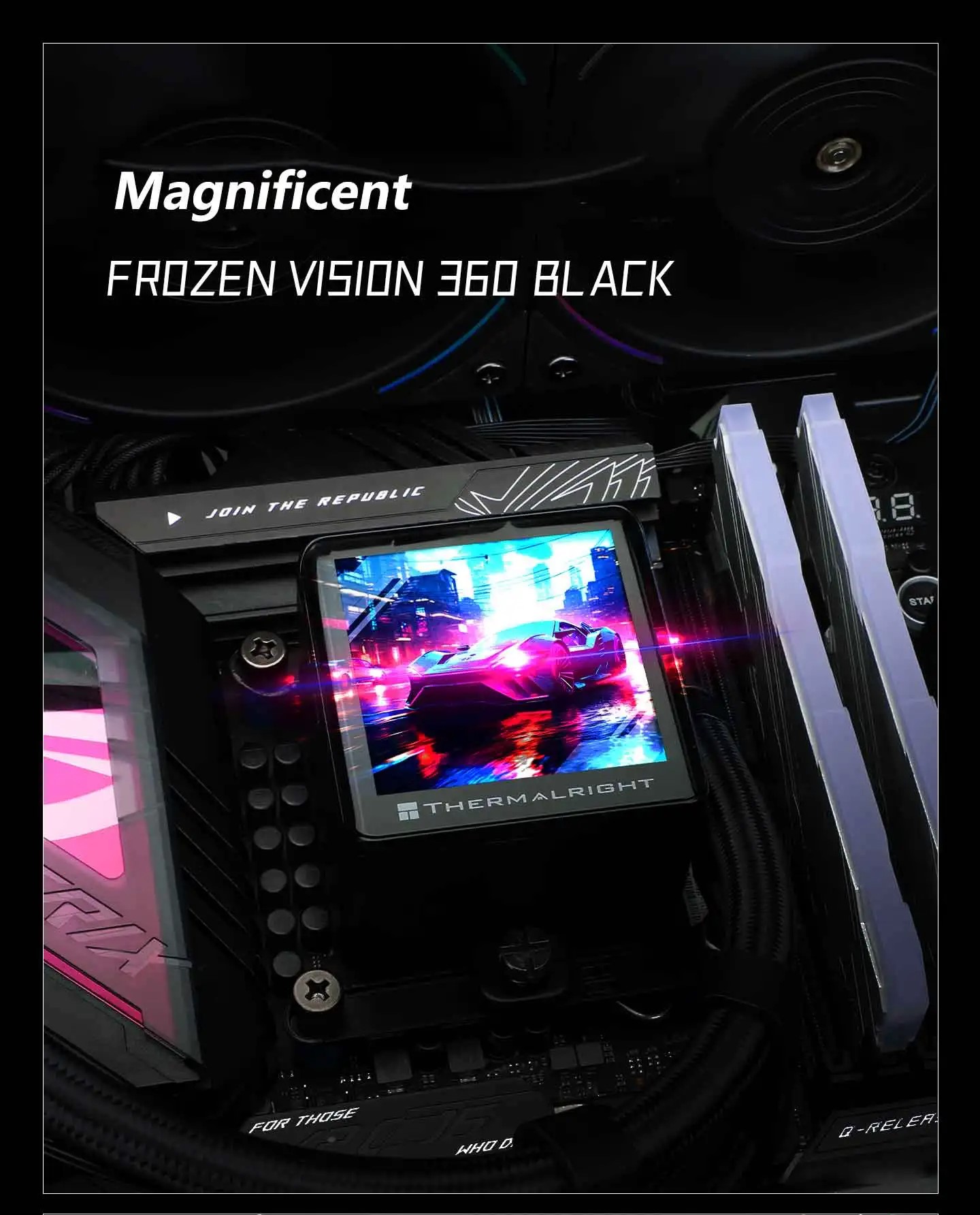 Thermalright Frozen Vision 240 ARGB CPU Liquid Cooler IPS 2.88 LCD ...