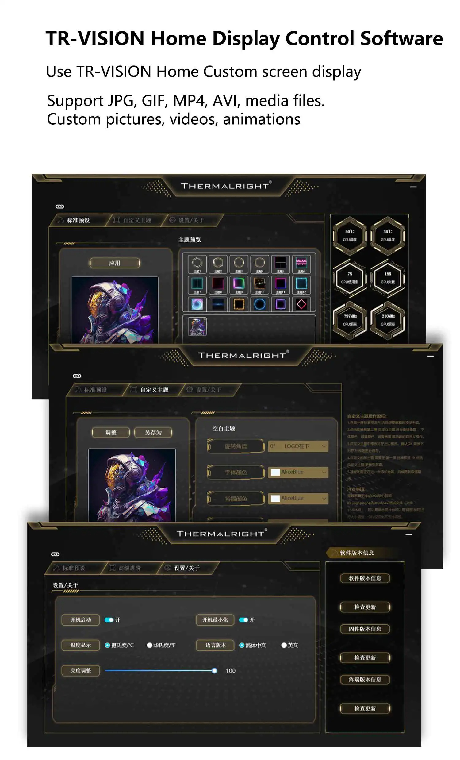 Thermalright Frozen Vision 240 ARGB White CPU Liquid Cooler IPS 2.88 ...