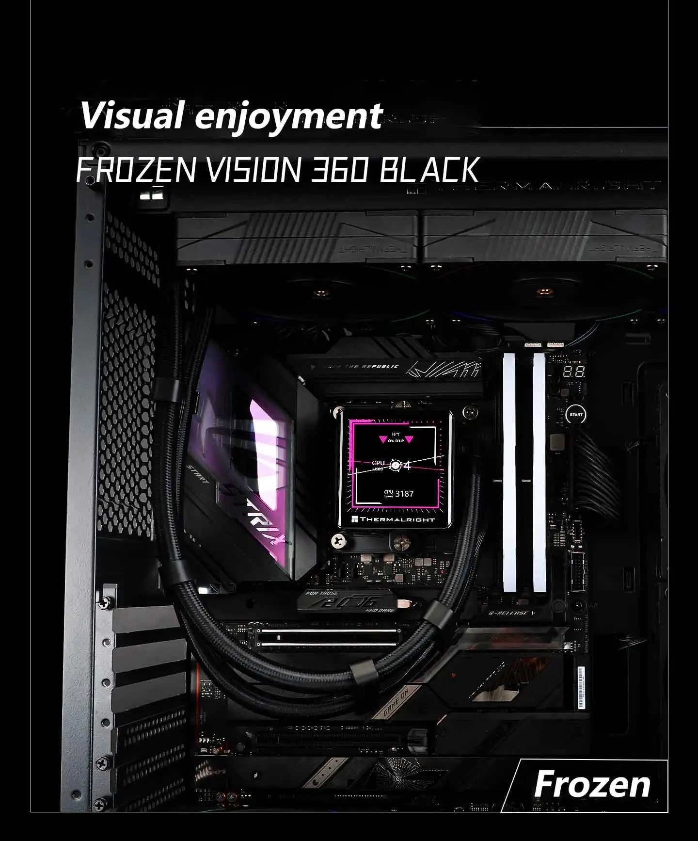 Thermalright Frozen Vision 240 ARGB White CPU Liquid Cooler IPS 2.88 ...