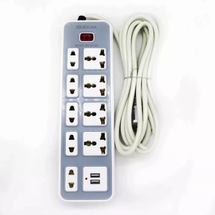 Multi-Function Socketwith 9 Power Socket + 2 USB Ports-1525U | Shopee Malaysia