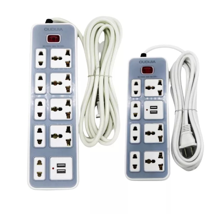 Multi-Function Socketwith 9 Power Socket + 2 USB Ports-1525U | Shopee ...