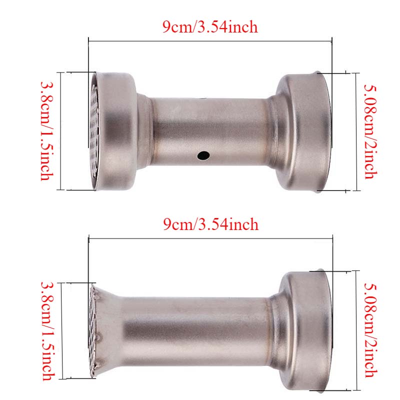 51MM inlet Muffler Pipe Universal Removable DB Killer Motorcycle ...