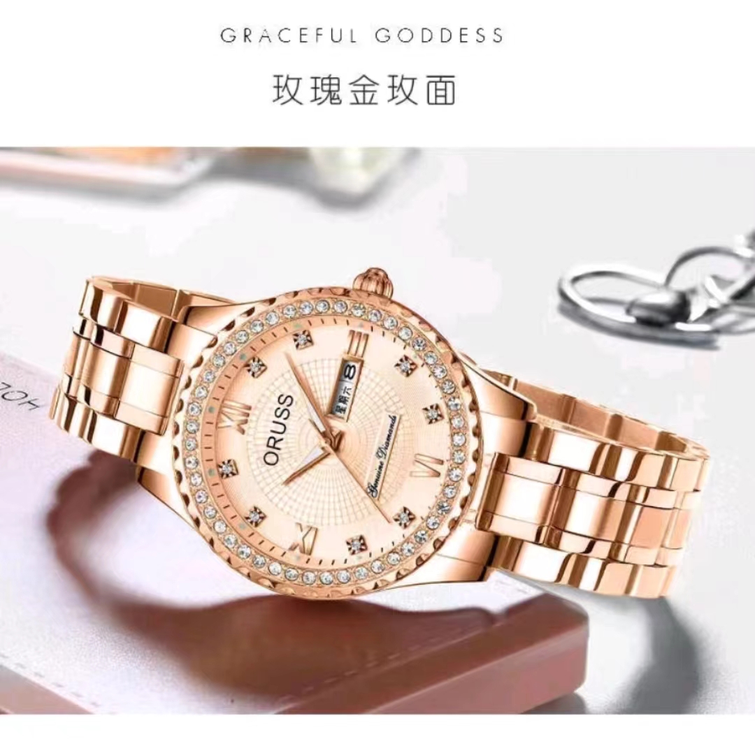 [with Box] New Style Original Fashion Luxury Stainless Steel Gold ...