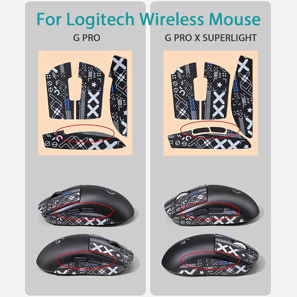 Mouse Grip Stickers for Logitech GPW Gen 2 Anti Slip, Sweat Absorbent ...