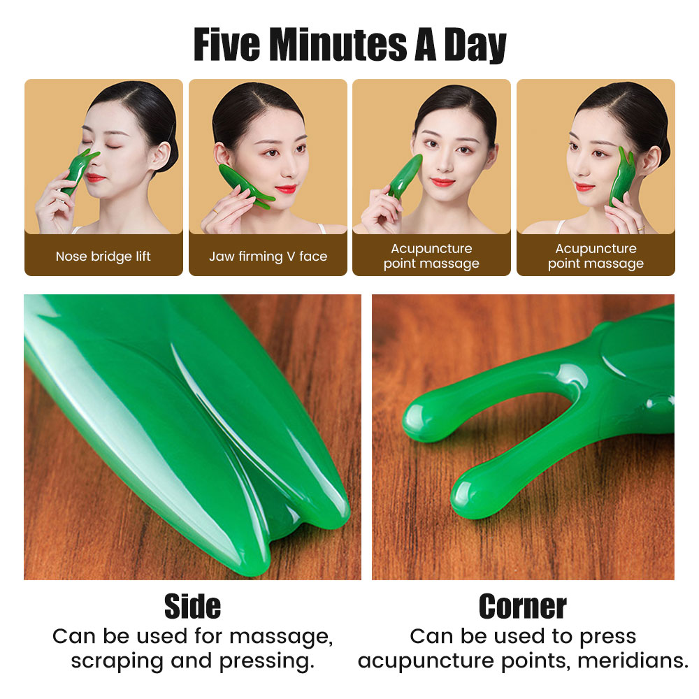 Natural Resin Nose Scraper & Gua Sha Board – Facial Roller, Facial ...