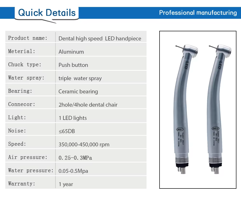 dental equipment Self-Power E-generator High speed dentist handpiece 2 ...