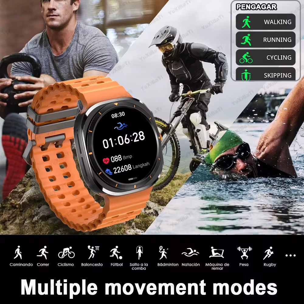For Galaxy Watch 7 Ultra smartwatch men BT Call AMOLED high-definition ...