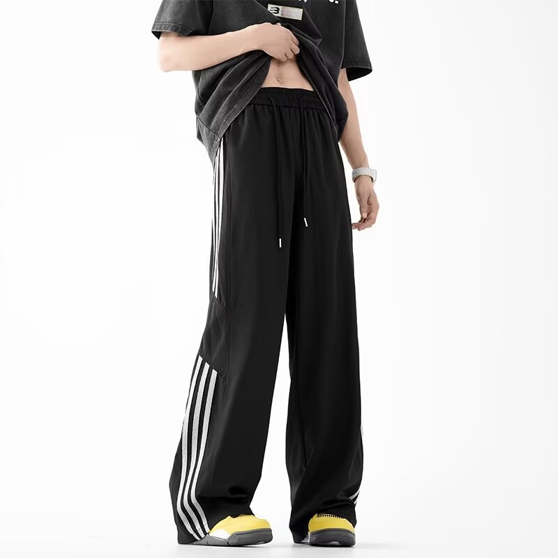 HOUCH COD Ice Silk Quick Drying Paratrooper Straight Cut Long Pants ...