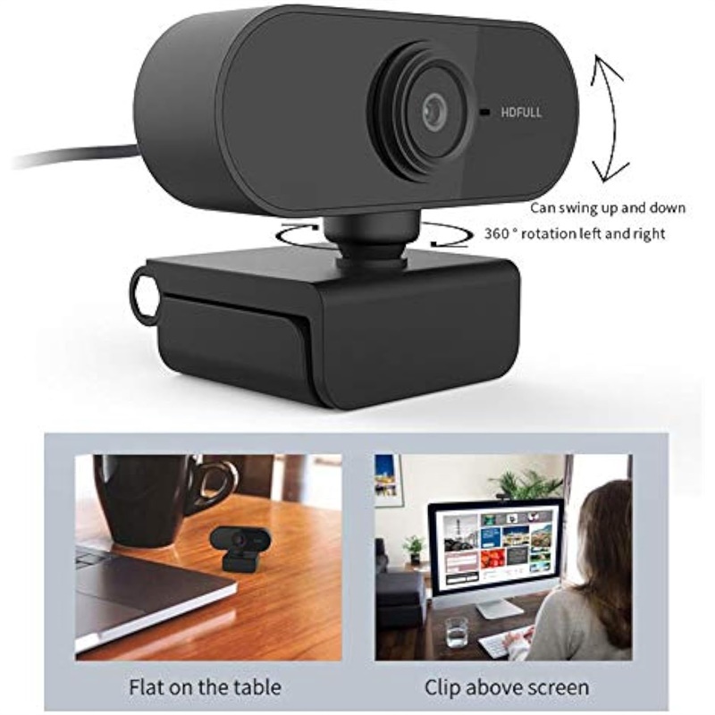 PC Webcam 1080P Full HD Video Call With Microphone USB External Camera ...