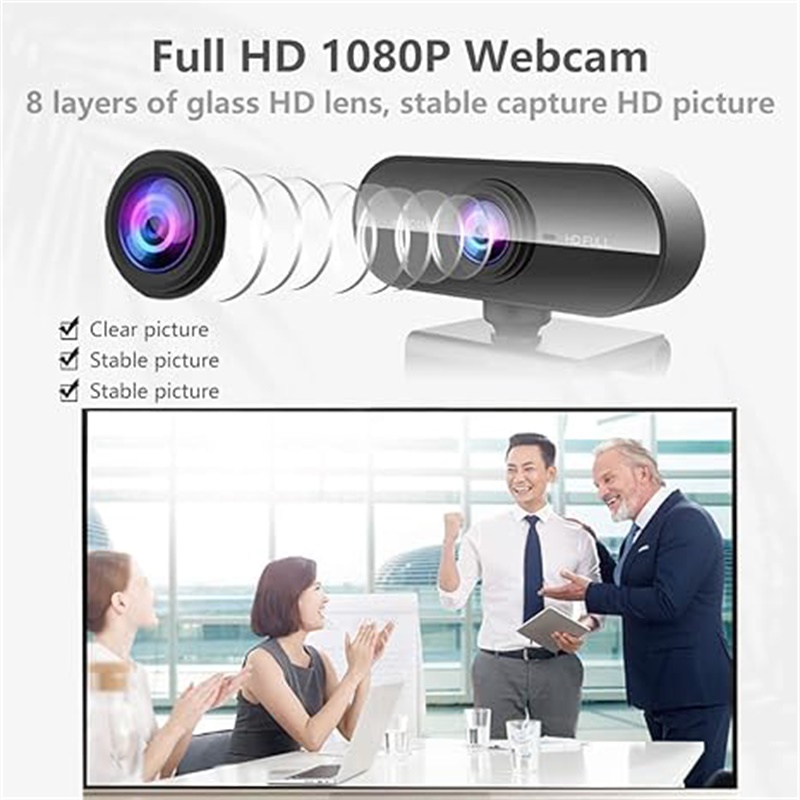 PC Webcam 1080P Full HD Video Call With Microphone USB External Camera ...