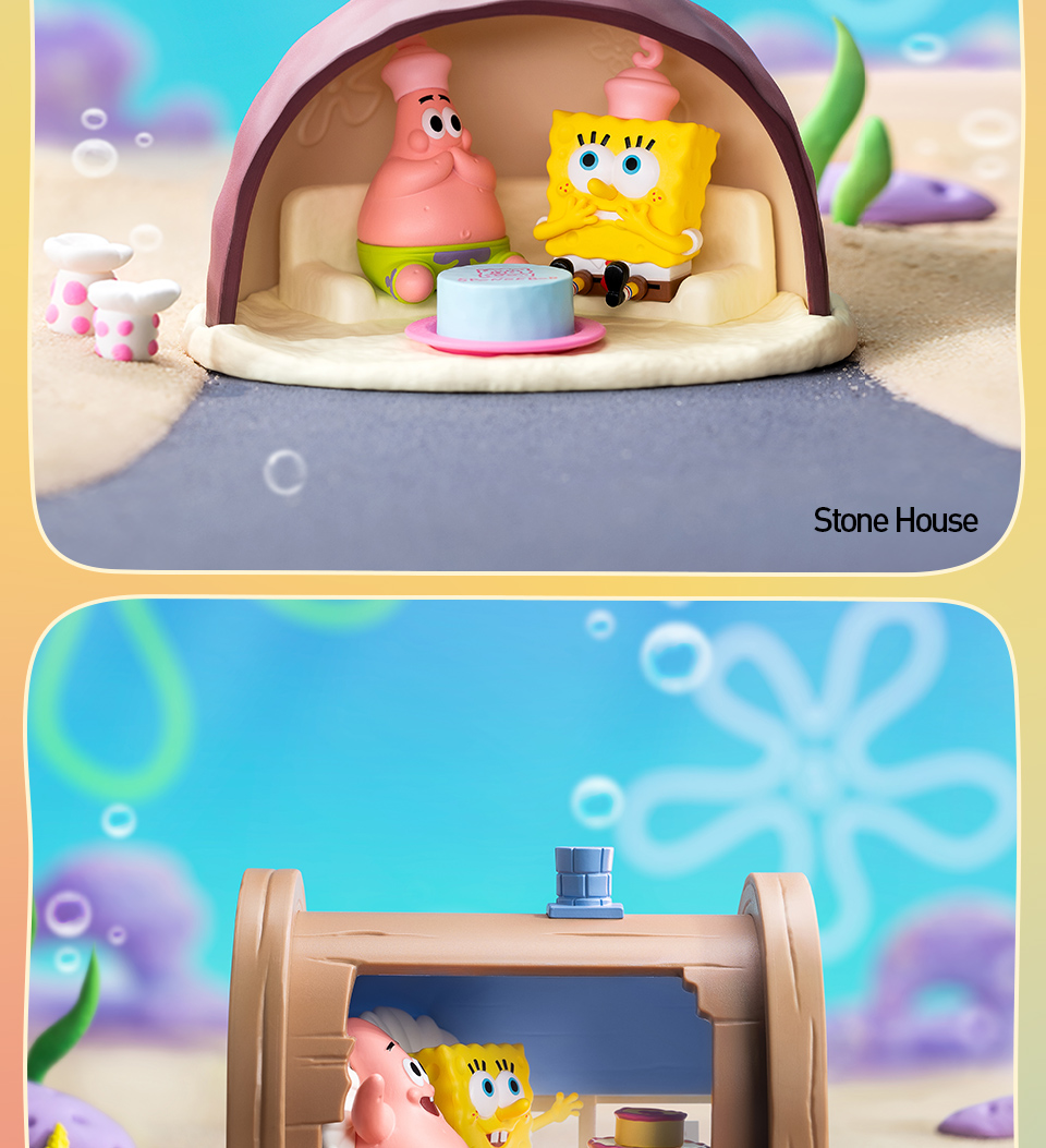 POP MART SpongeBob SquarePants Carnival Anniversary Series Scene Sets ...