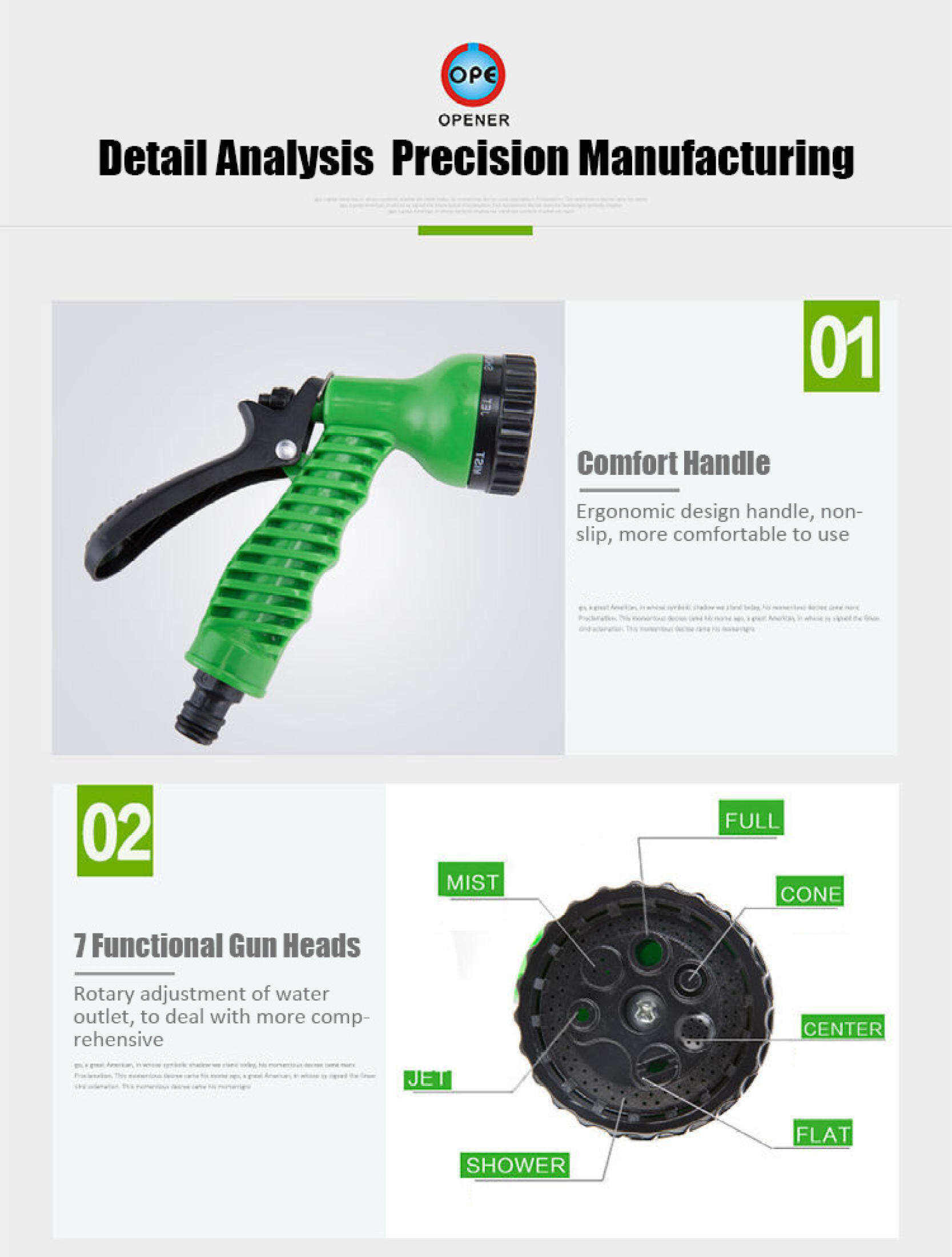 Telescopic Water Hose Paip Water Hose Pipe Spray Gun Car Wash Water ...