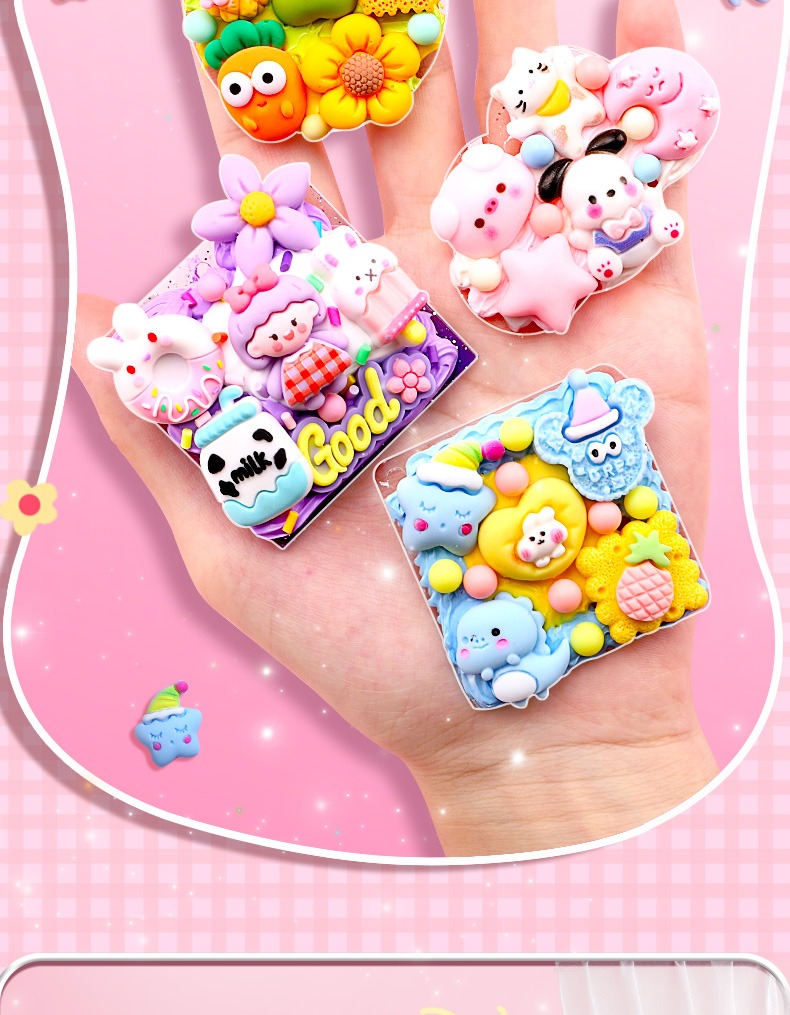 1008PCS Full Set Cuka Material Package Sticker Kids Keychain DIY Kids ...