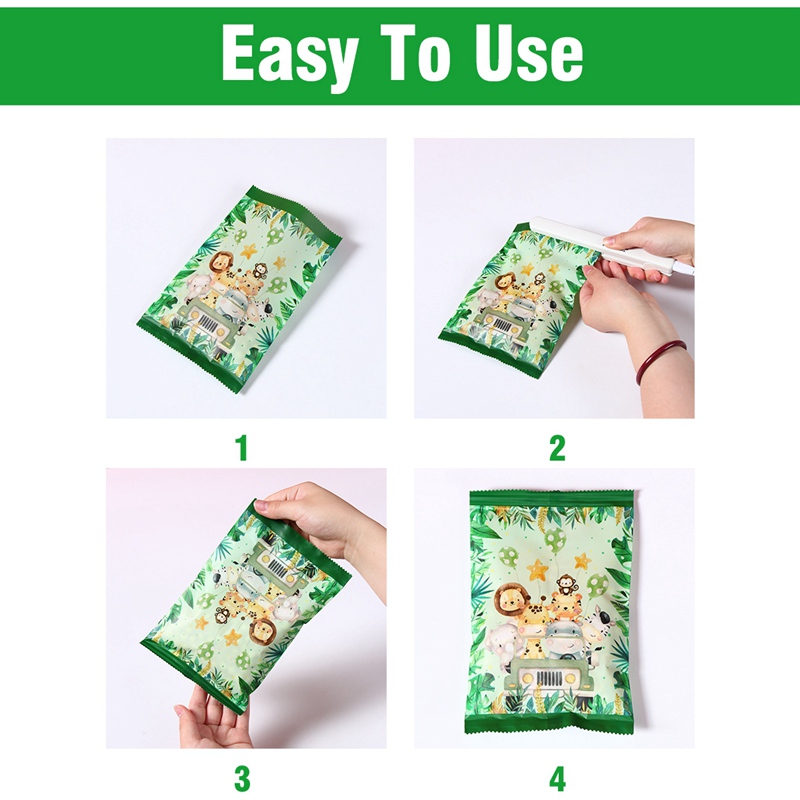 25/50PCS Animal Theme Chip Bag Gift Packaging For Potato Snack Candy ...