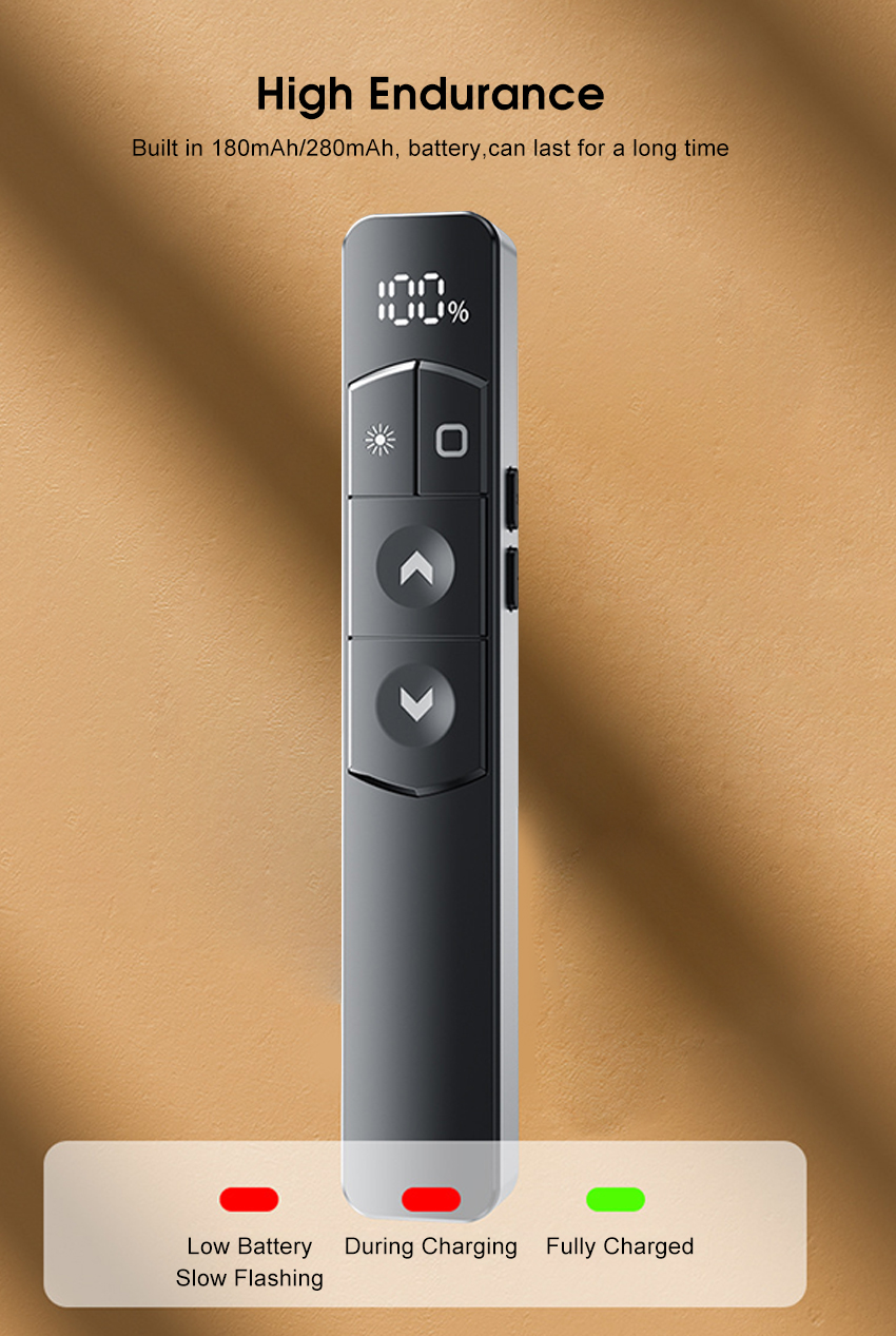 DoomHot Wireless Presenter Remote Control USB Laser Pointer Red Green ...