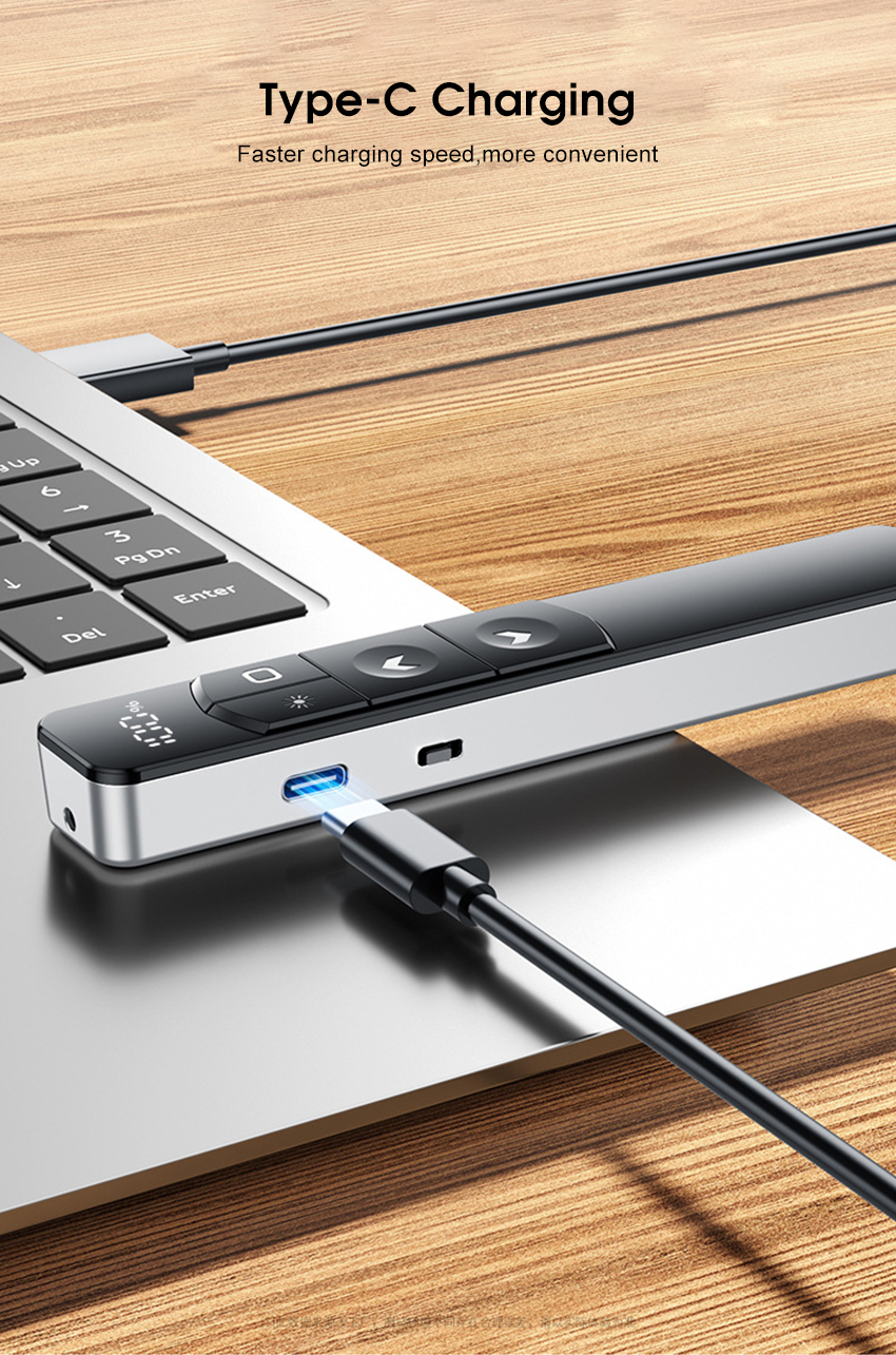 DoomHot Wireless Presenter Remote Control USB Laser Pointer Red Green ...