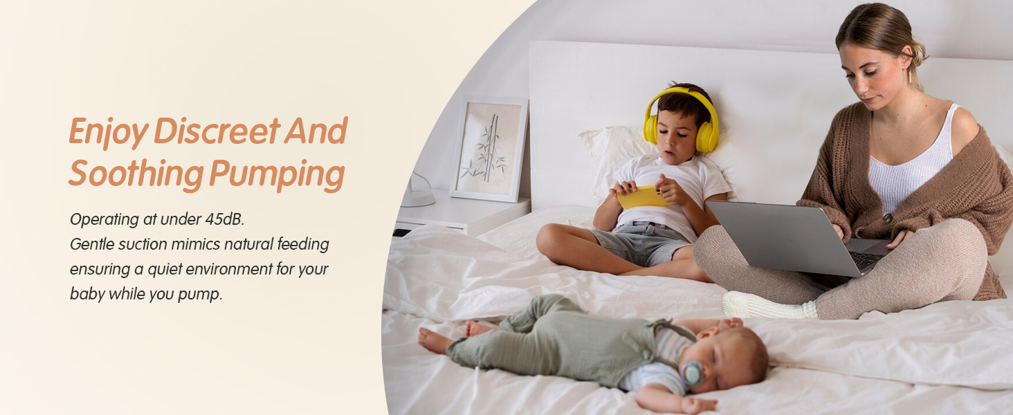 Horigen Decent Go Hands-free Double Electric Breast Pump with ...