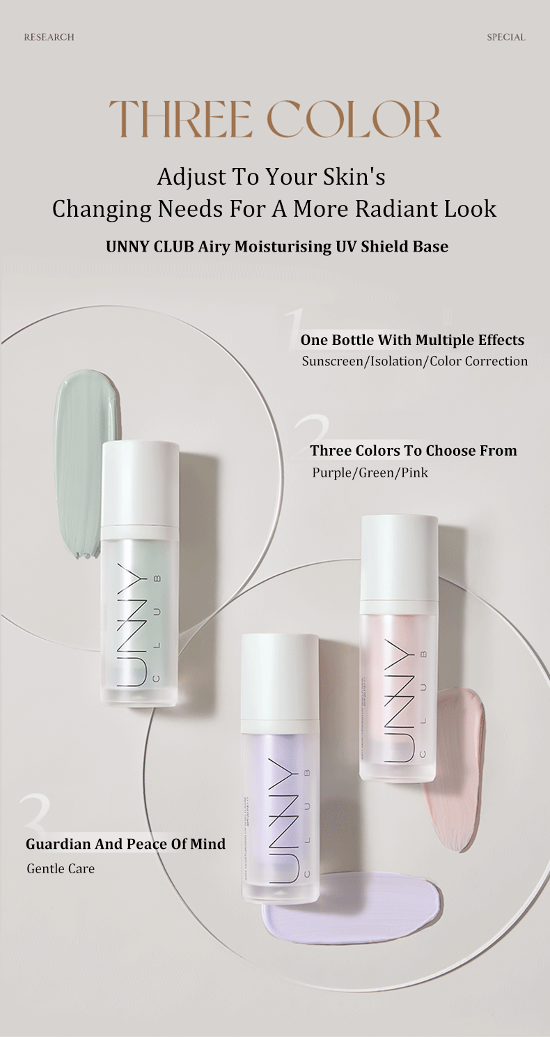 UNNY CLUB Face Primer Makeup Base Primer Isolation Cream Color ...