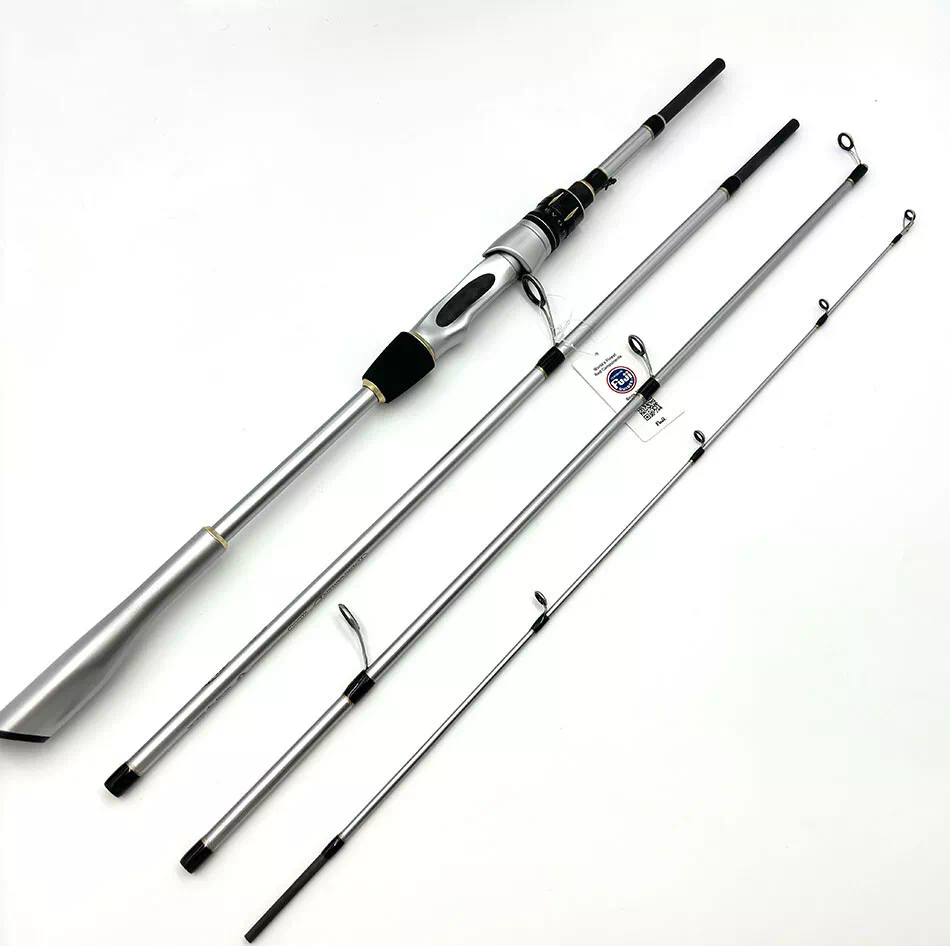 FUJI Guide 4Sections 1.98M Travel Fishing Rod MH Action 5-18LB Portable ...