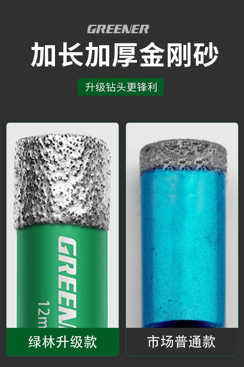 Greener Diamond Coated Drill Bit for Metal Drilling Tile Marble Glass ...