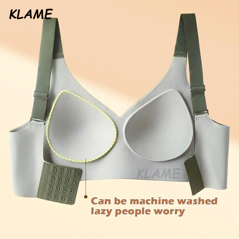 KLAME Push-Up Seamless Breathable 3D Ultrathin Angel Wings Bra - Size M ...