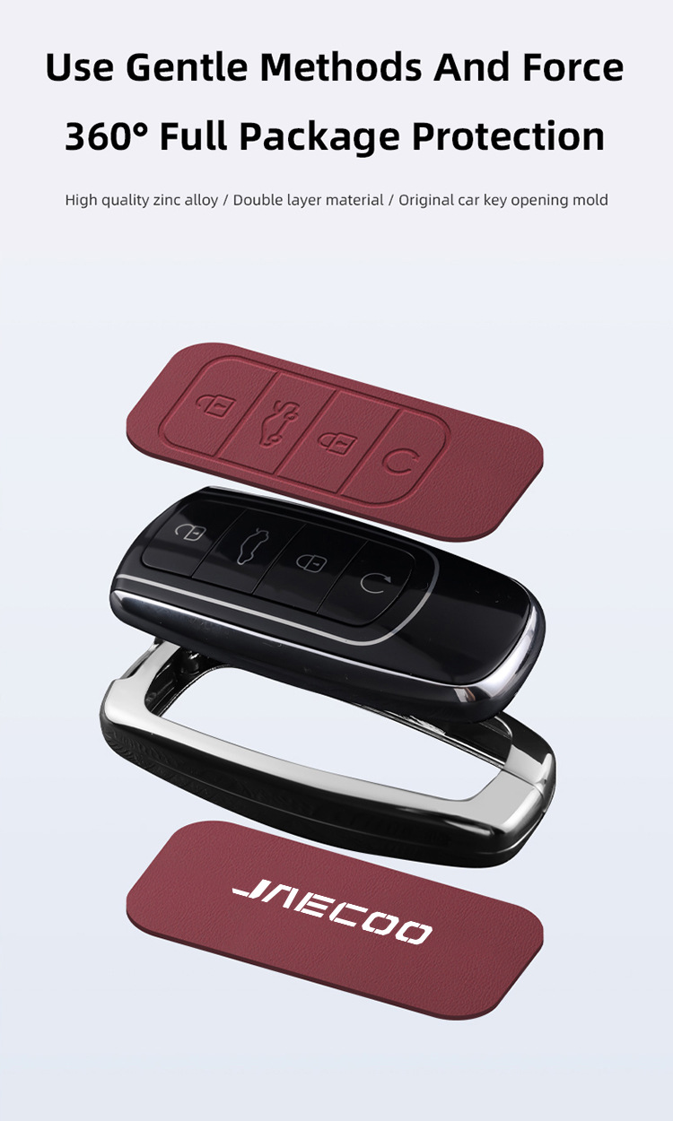 ZLWR JAECOO J7 Key Case Anti-scratch and wear-resistant aluminum alloy ...