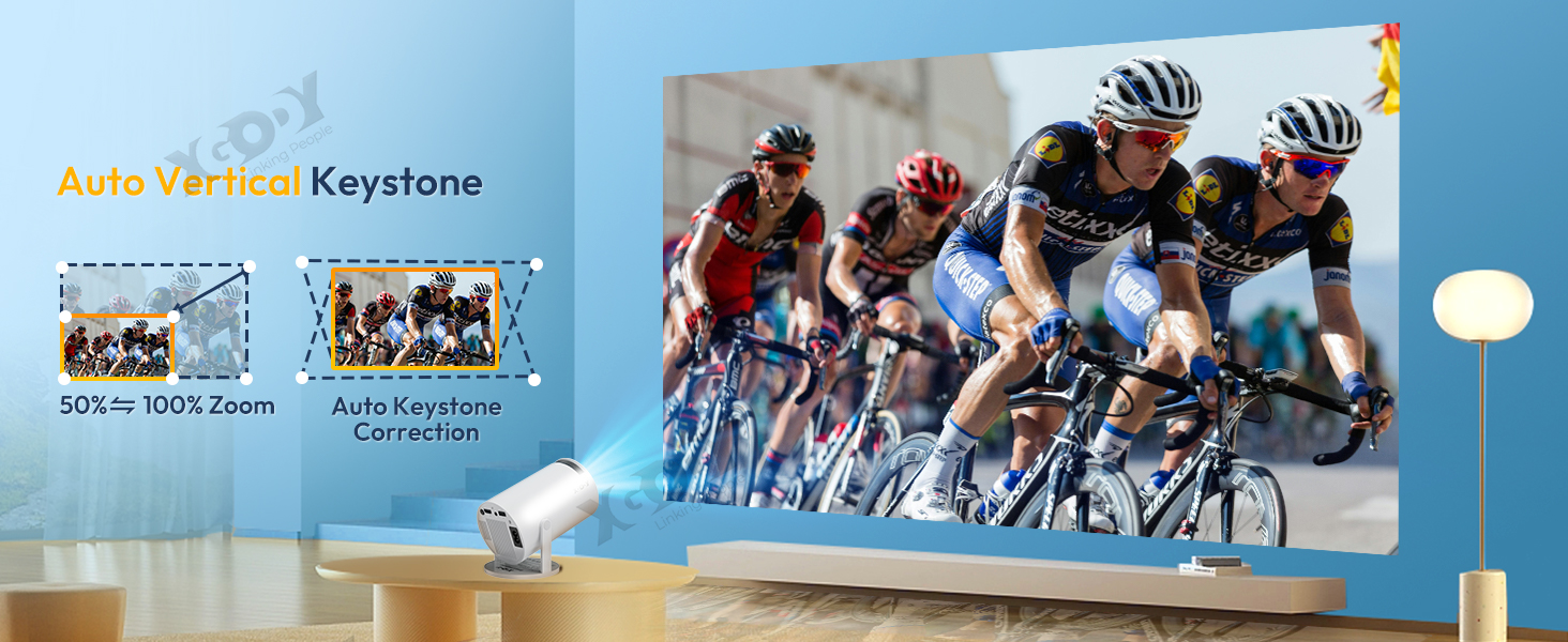 XGODY 10000 Lumens HY300 Android 11 Projector Projector 1920*1080P 4K ...