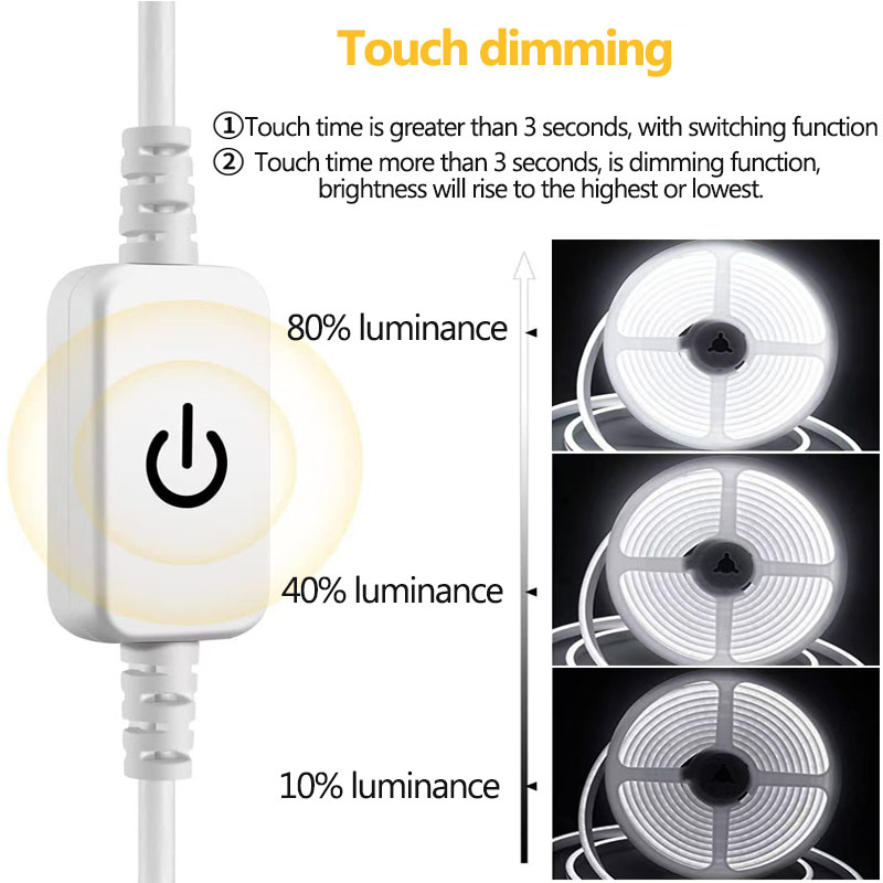 5V USB Neon Light Adjustable Brightness 1m /3m /5m Waterproof Flexible ...