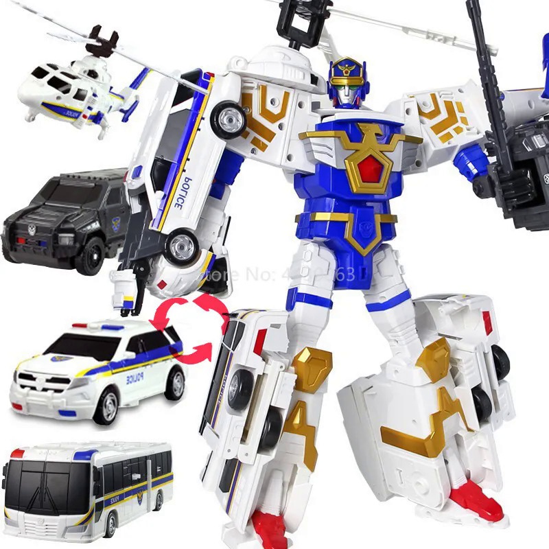 Great 4 IN 1 Hello Carbot Transformation Robot Toys Action Figures ...