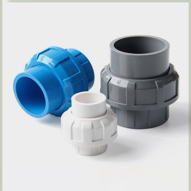 (1pcS) PVC Union Connector Water Pipe Fittings 20mm 25mm 32mm 40mm 50mm ...