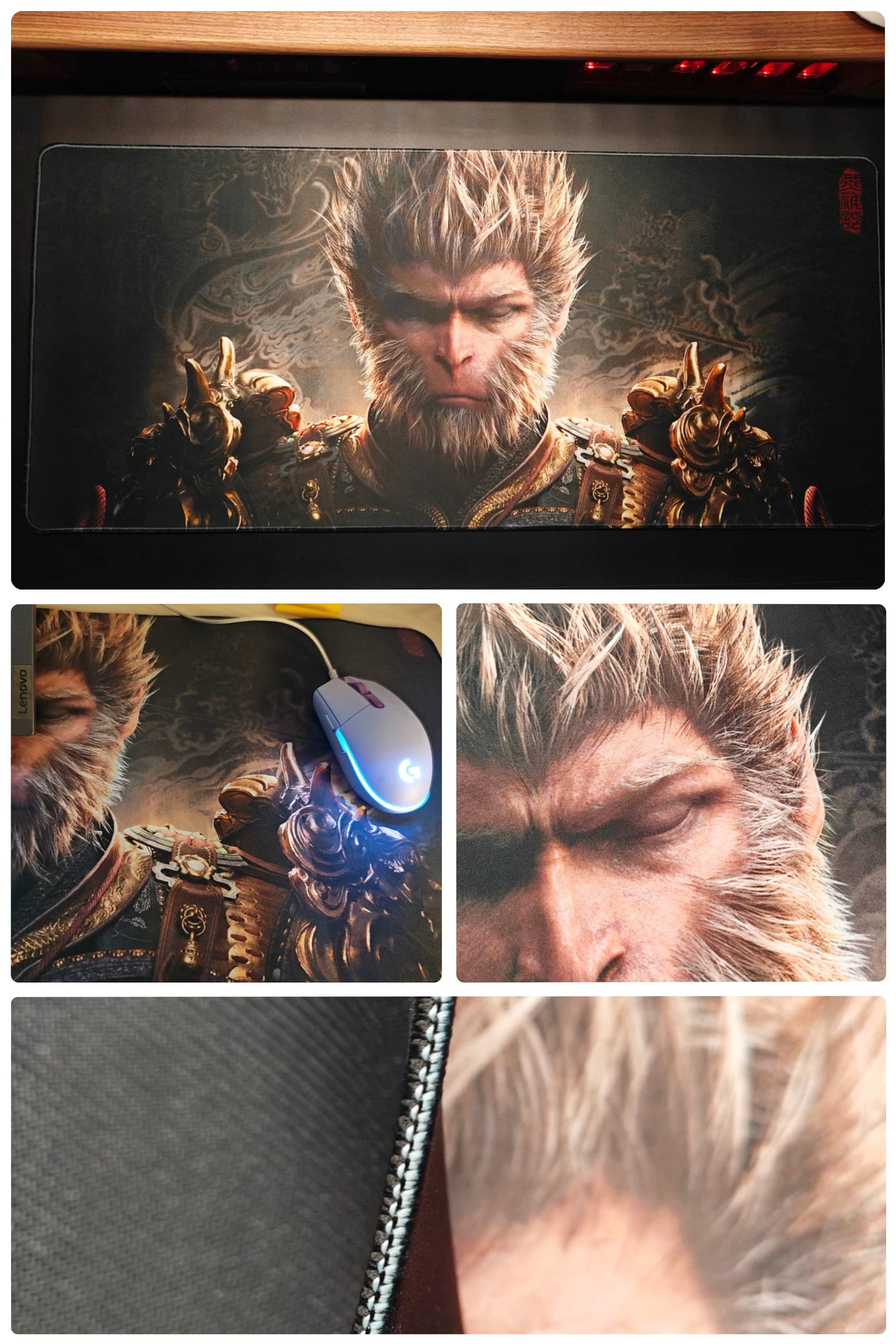 Black Myth: wukong Black Myth wukong Mouse Pad Oversized Gaming Game ...