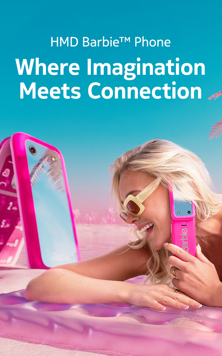 HMD Barbie Flip Phone 4G With Fancy Box HMD X Barbie Pink Retro Flip ...