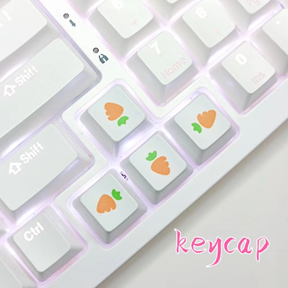 4pcs PBT Keycap Direction Key Carrot Mechanical Keyboard Keycap ...
