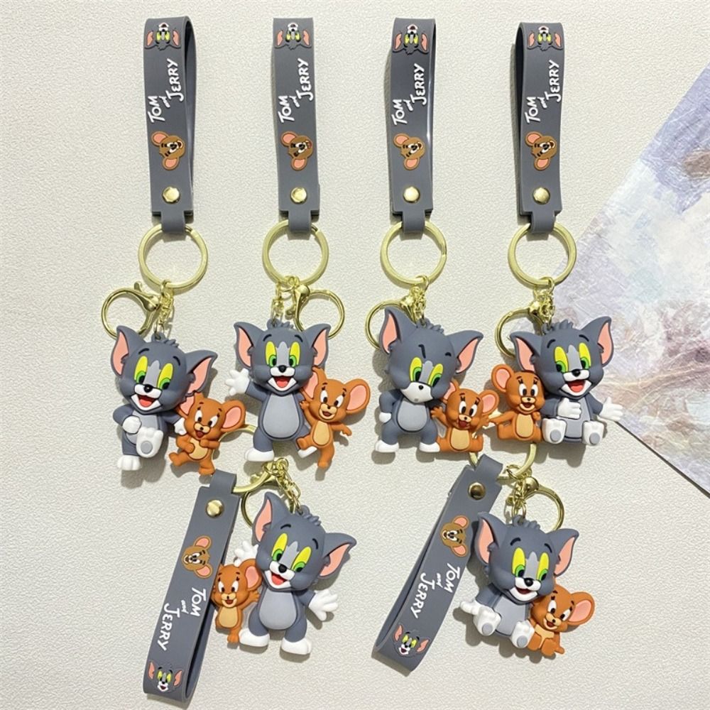 AOPHEKM Tom and Jerry Keychain, Anime Cartoon Tom and Jerry Pendant ...