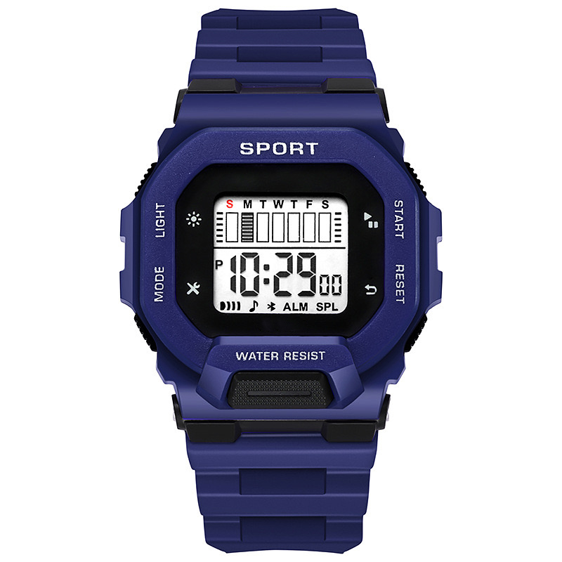 Unisex Square Digital Watch Oversized Dis play Multifunction Sport ...