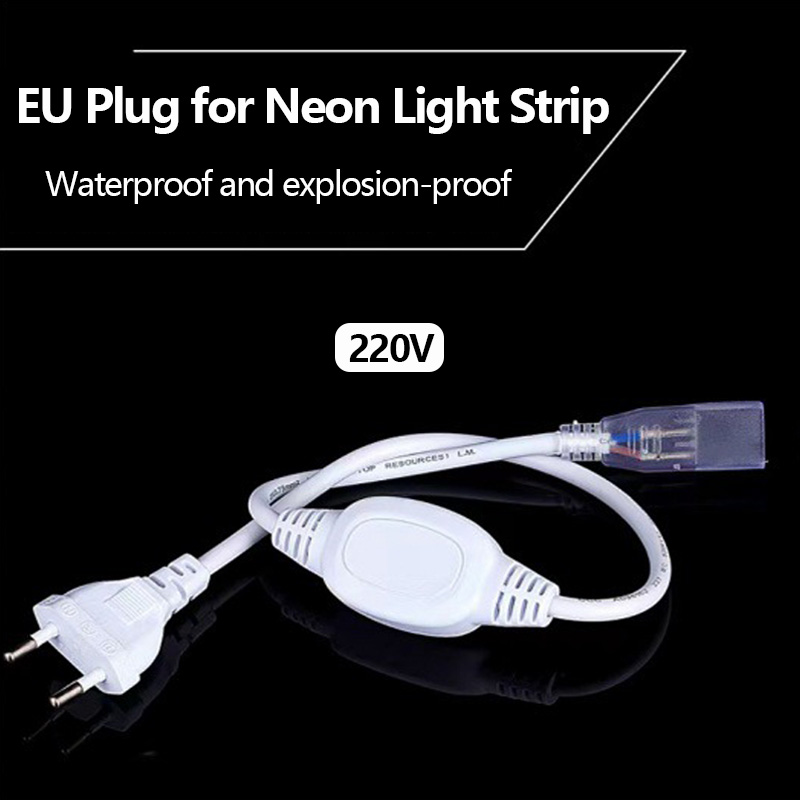 【Free EU Plug】220V LED Neon Light Strip 3M/5M/10M/20M IP65 Waterproof ...