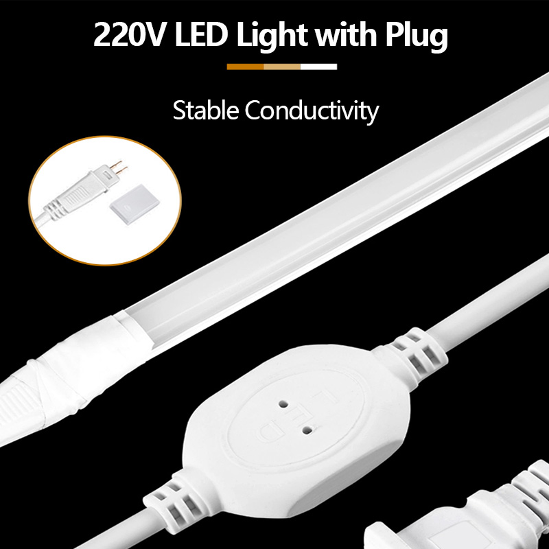 【Free EU Plug】220V LED Neon Light Strip 3M/5M/10M/20M IP65 Waterproof ...