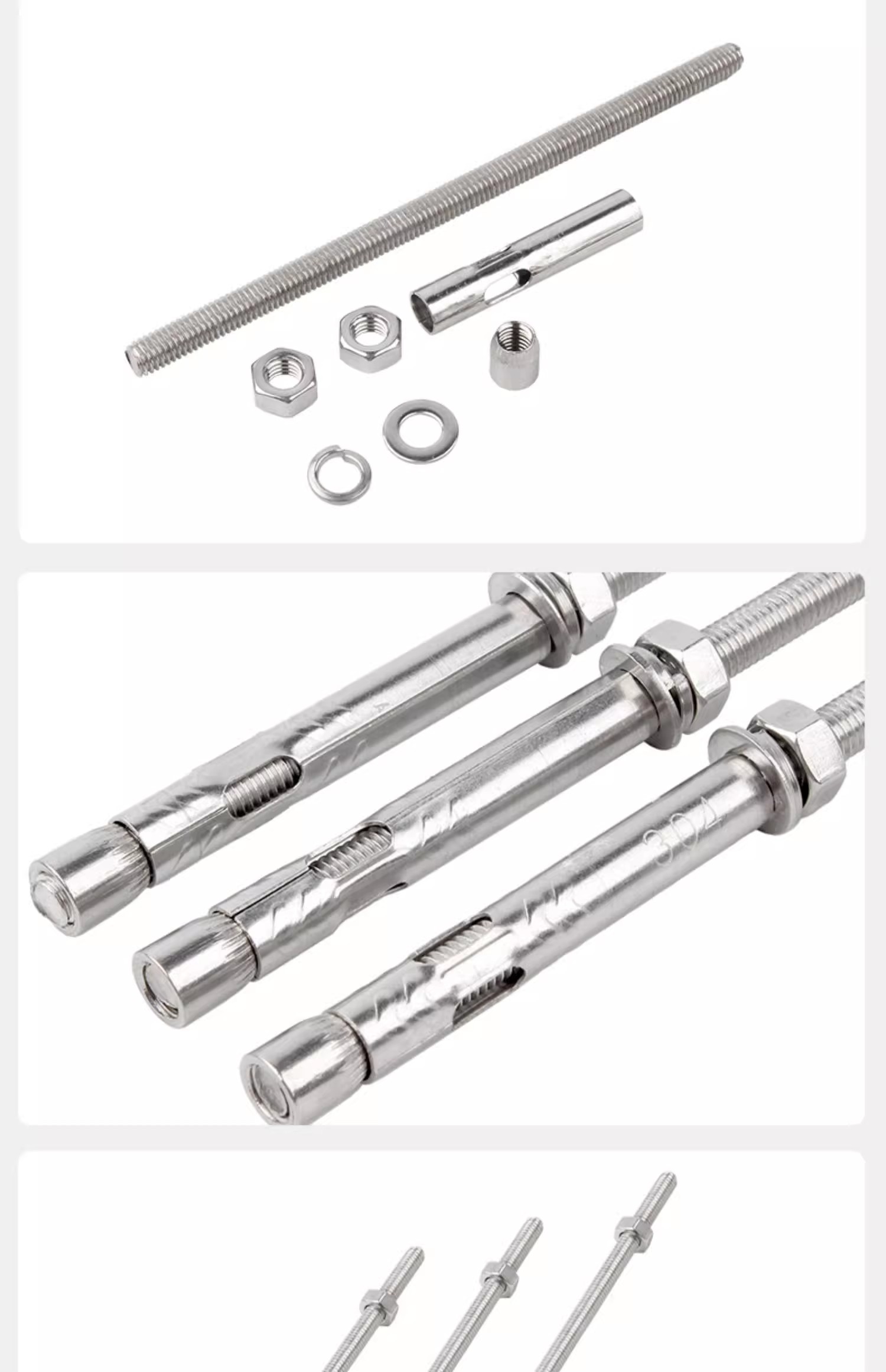 YIYANG 304 stainless steel extended expansion screw | Special for extra ...