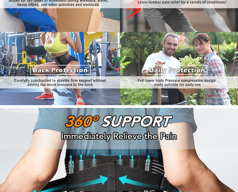 Double Pull Back Lumbar Support Belt Pain Waist Orthopedic Corset Men ...