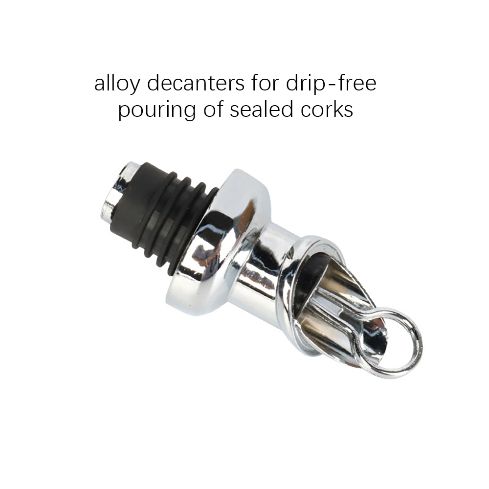 Personalized 2 in 1 Alloy Wine Pourer Stopper for Drip-Free Pouring ...