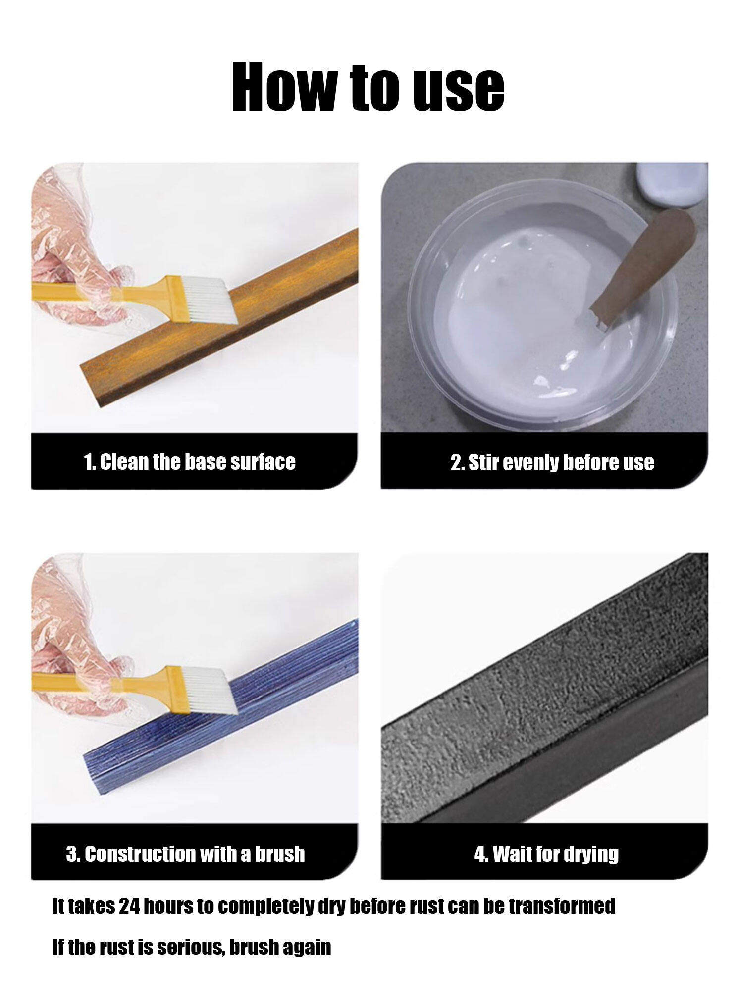 1KG Anti Rust Paint for metal rust remover from 1Kg for rusty metal ...