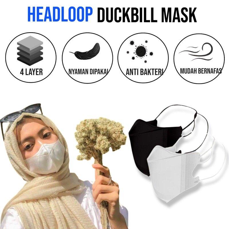 【For Muslim Girls】Duckbill mask hijab 50pcs 3ply Malaysia Stock for ...