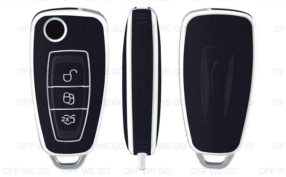 ford folding key remote case ford ranger t6 focus 2012 key cover ...