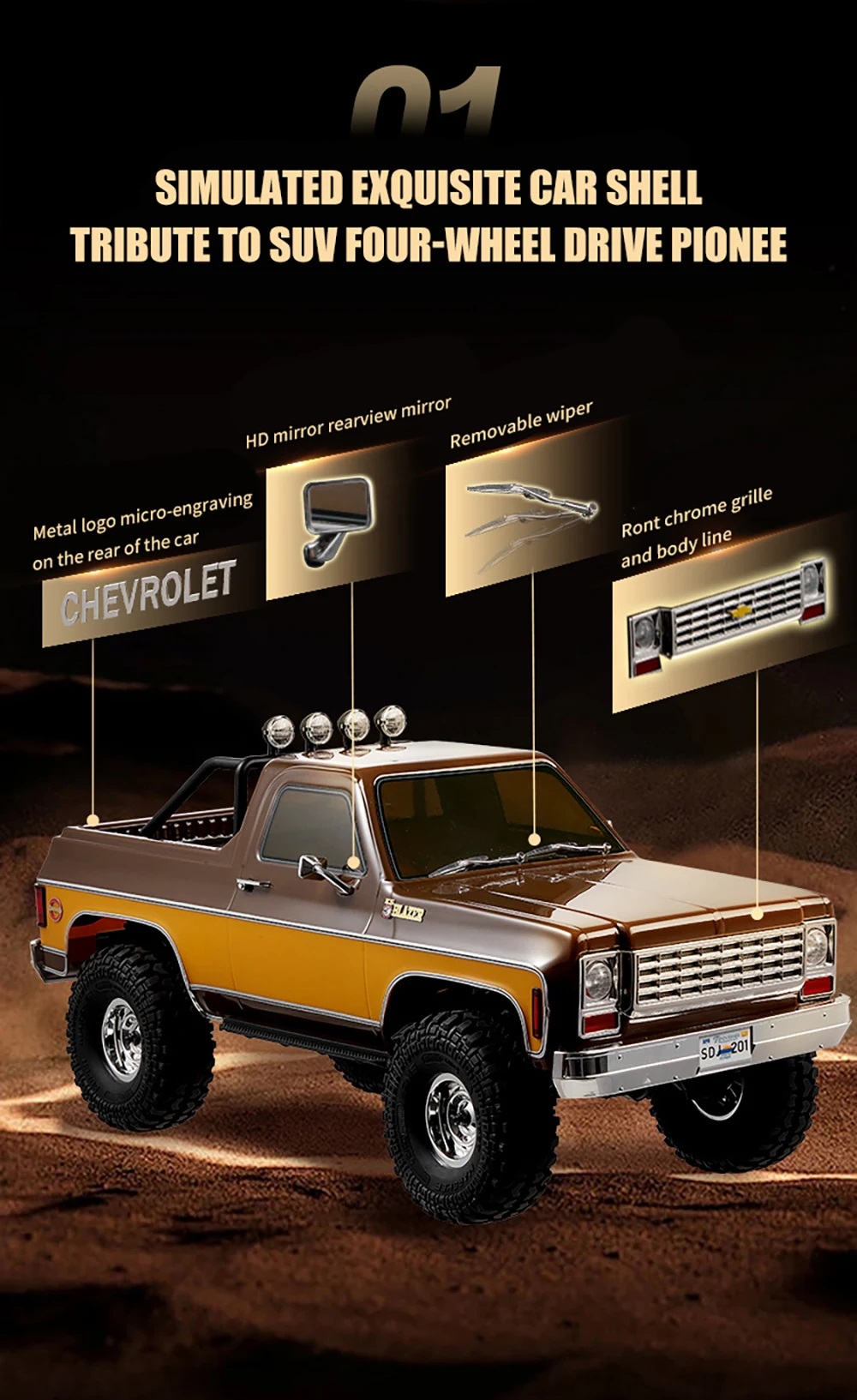 FCX10 K5 1/10 RC Electric Remote Control Model Car Rock Crawler RTR ...