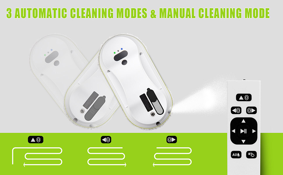New Hands-free Window Cleaning Robot with Auto Water Spray,Smart Window ...