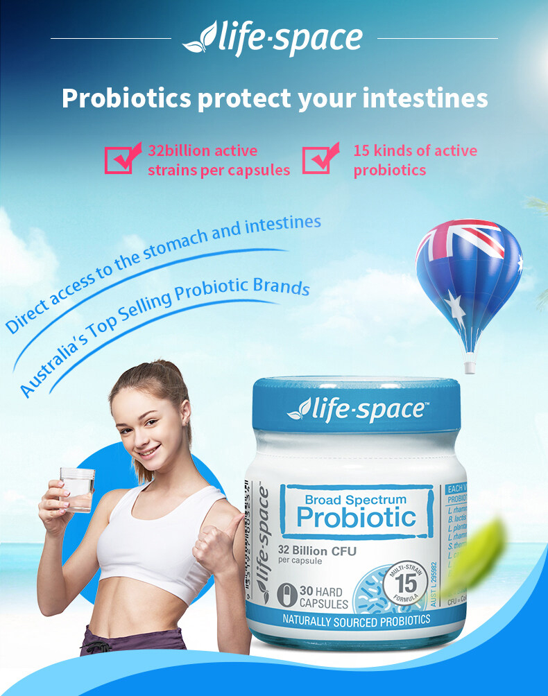 [Digestive Health] Life Space Adult Broad Spectrum Probiotic 30 CAPS (Exp: 10/25) Improve Immune ...