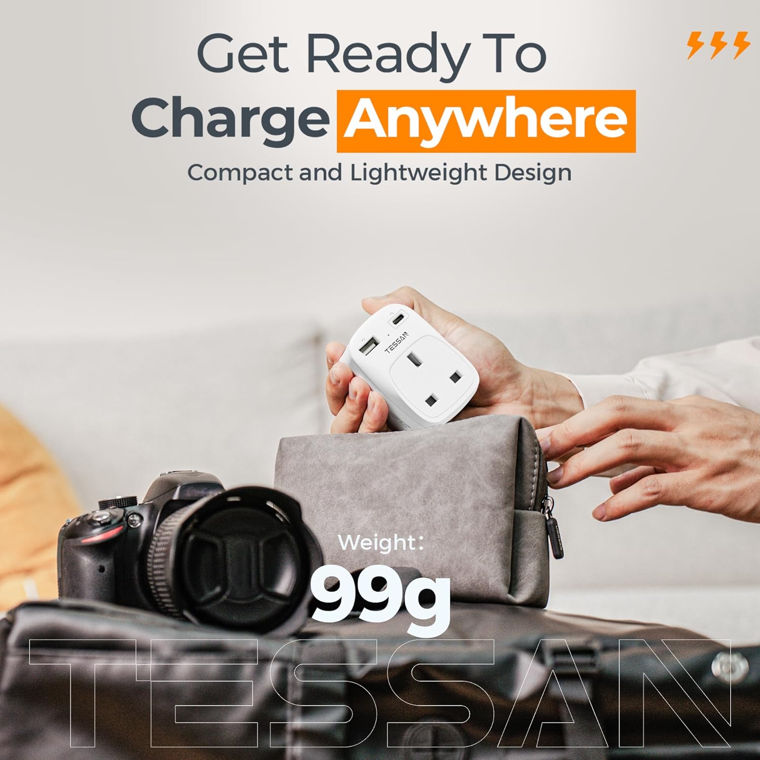 TESSAN Malaysia to Korea Plug Adapter EU Travel Adapter Indonesia with ...